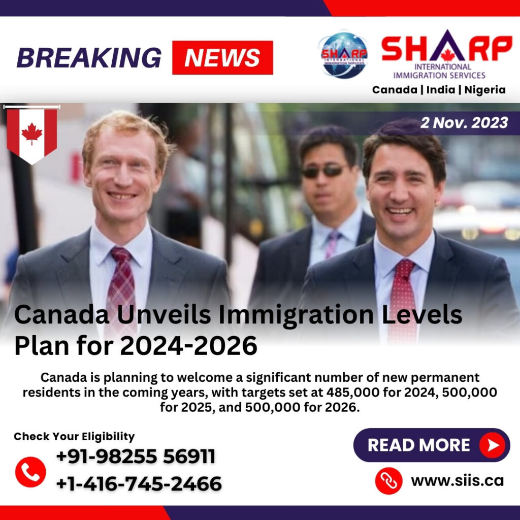 Canada Announces New Immigration Levels Plan 2024-2026